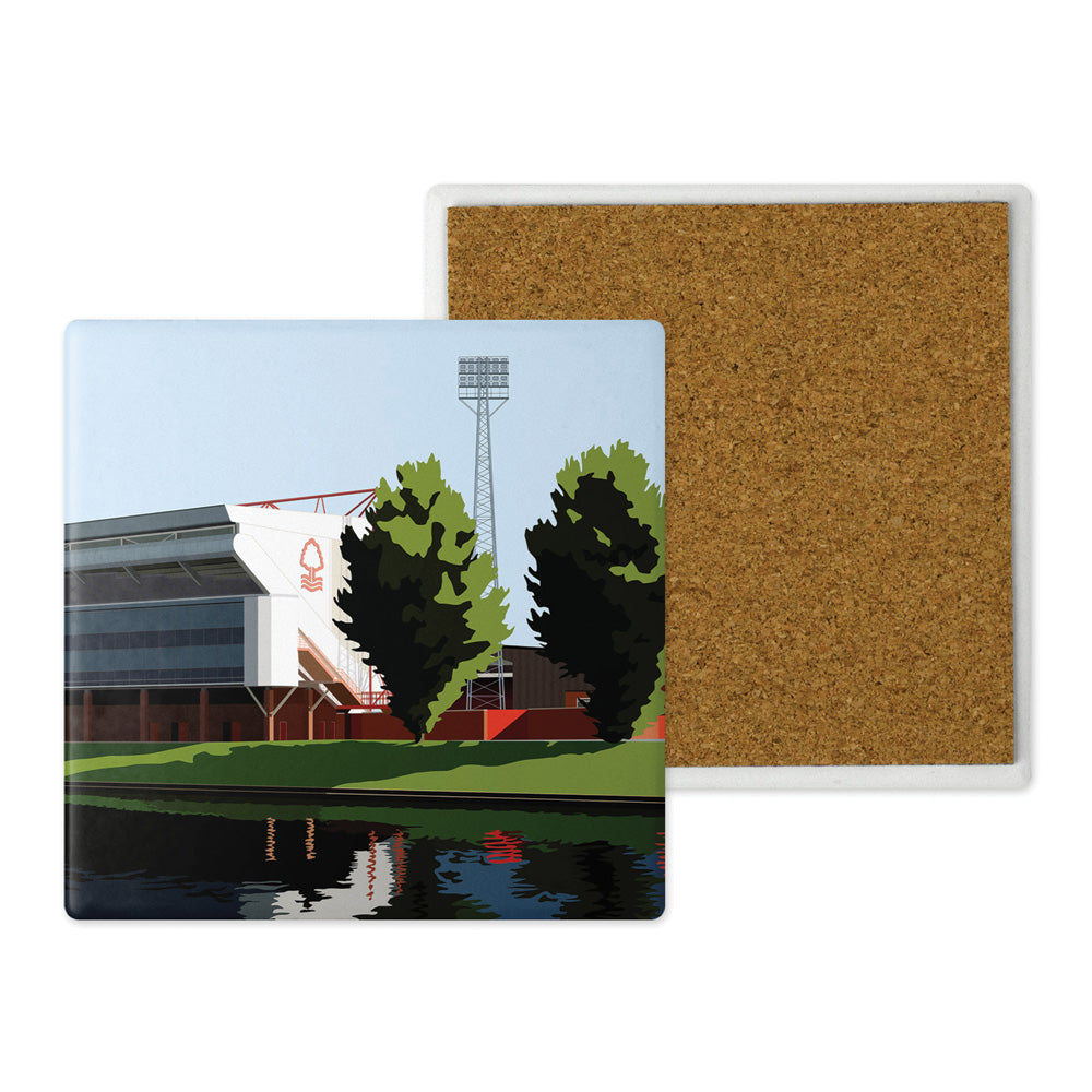 Nottingham Forest Ceramic Coaster - City Ground – Kick Off Merchants