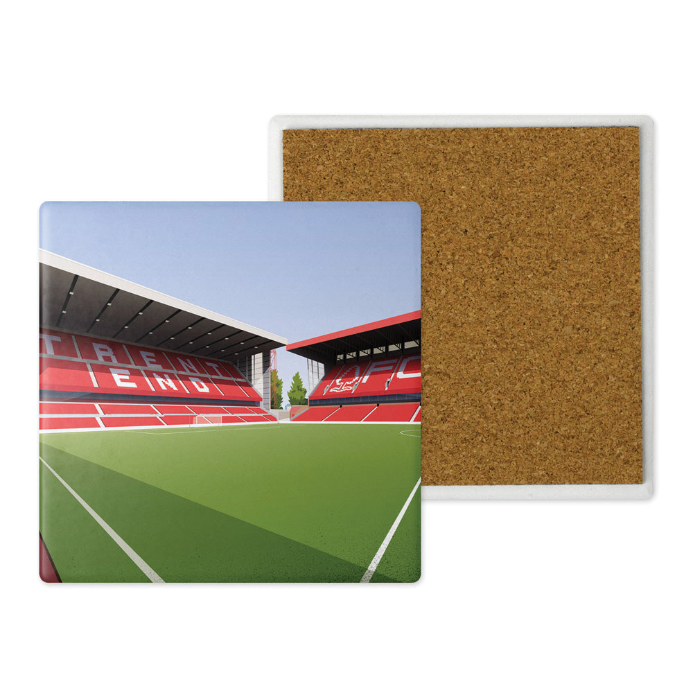 Nottingham Forest Ceramic Coaster - Trent End – Kick Off Merchants
