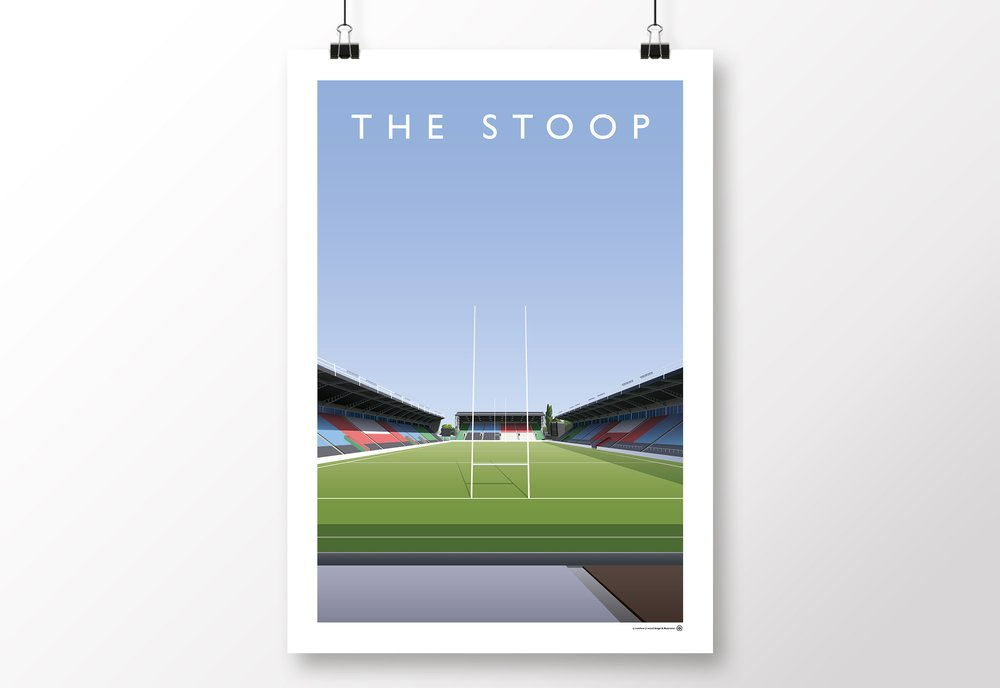 Twickenham Stoop Stadium Poster – Kick Off Merchants